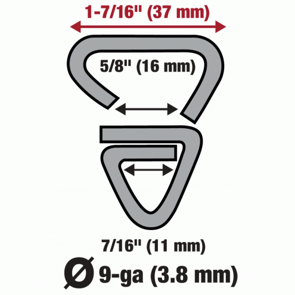 9ga Aluminum Hog Rings - Denco Door Stuff