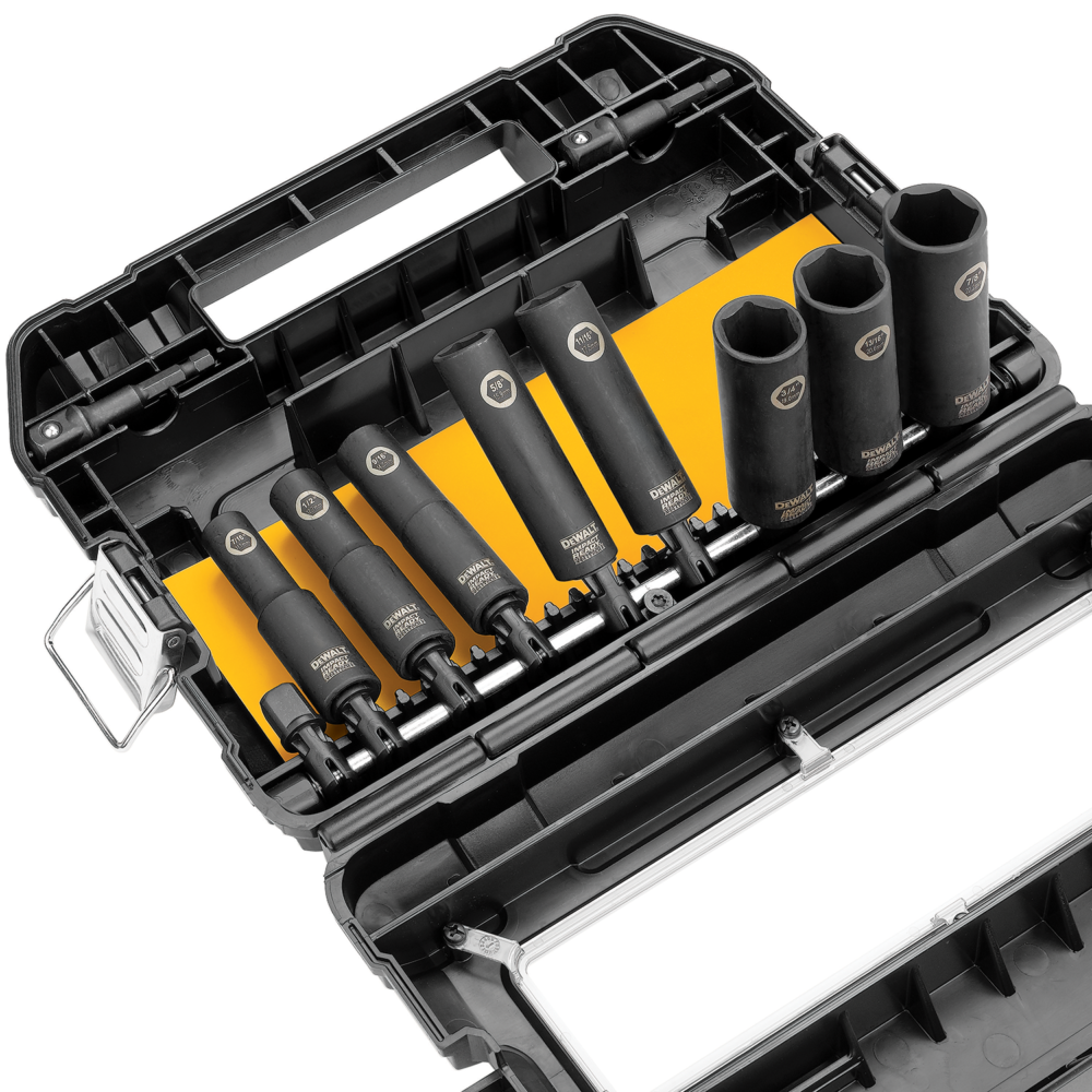 DeWalt 1/2" 10 PC Socket Set - IMPACT READY® - Denco Door Stuff