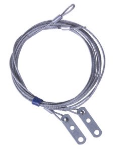 Safety Cable Assembly, 1/8" 7X7, 7' - Denco Door Stuff