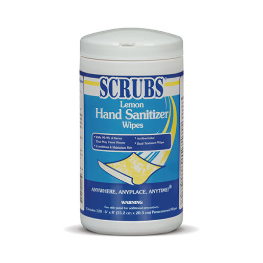 SCRUBS® Lemon Hand Sanitizer Wipes - Denco Door Stuff